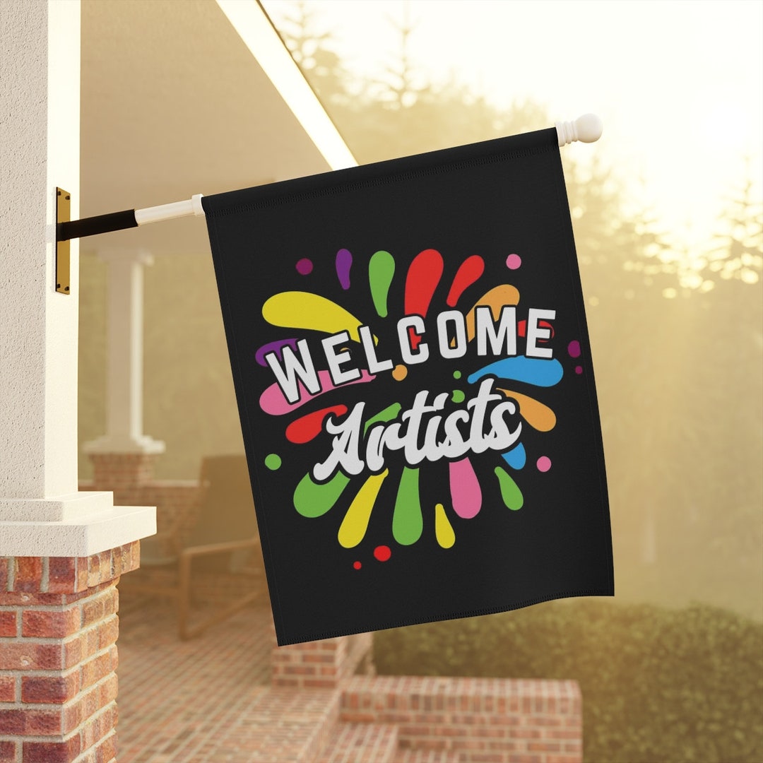 Welcome to Class Flag for First Day of School, Welcome Artists, Custom ...