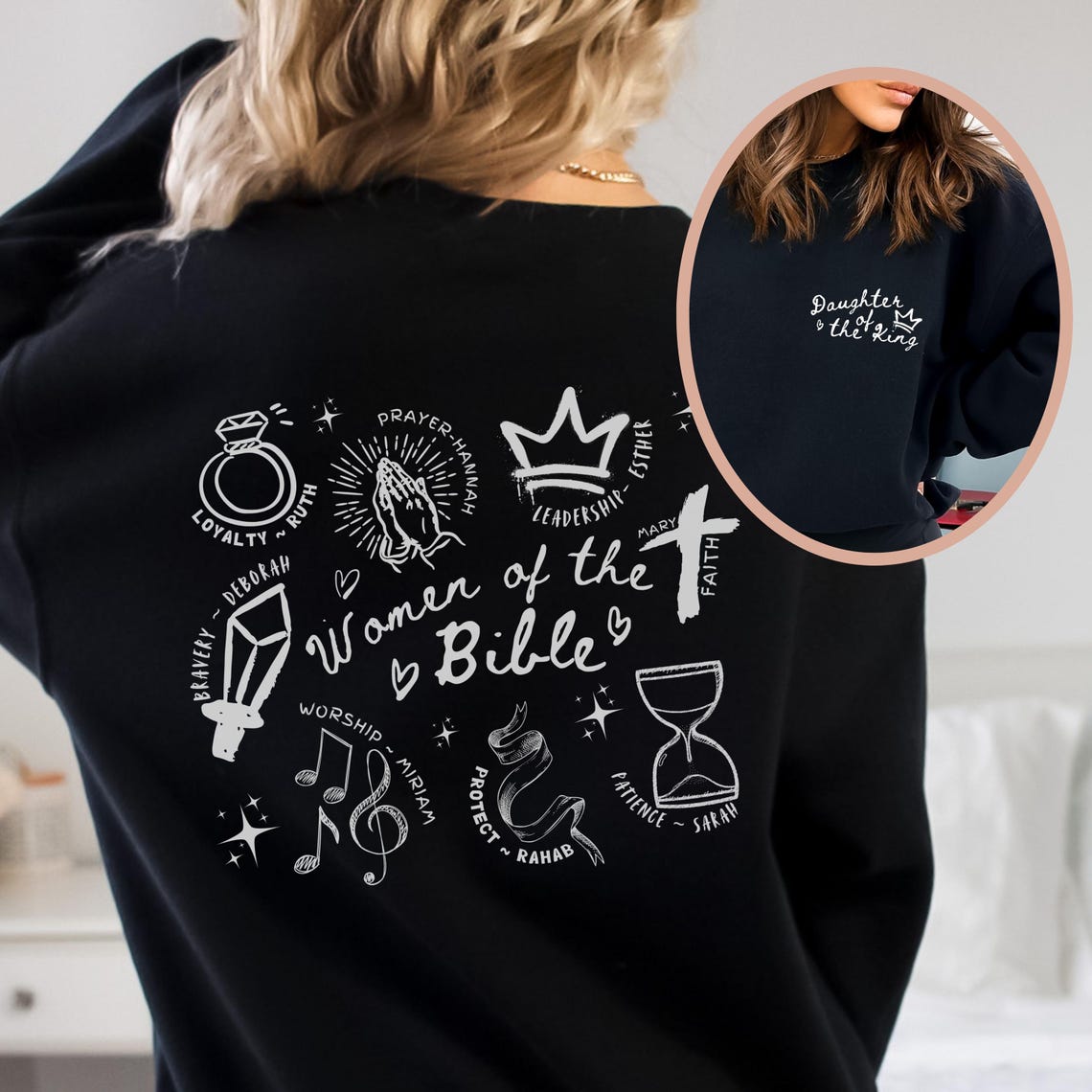 Women of the Bible Faith Based Sweatshirt, Christian Sweatshirt for ...