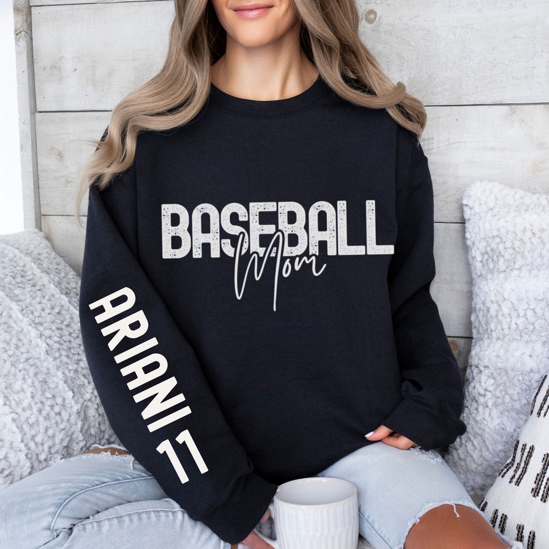 Personalized Baseball Mom Sweatshirt for Baseball Mama Gift for ...