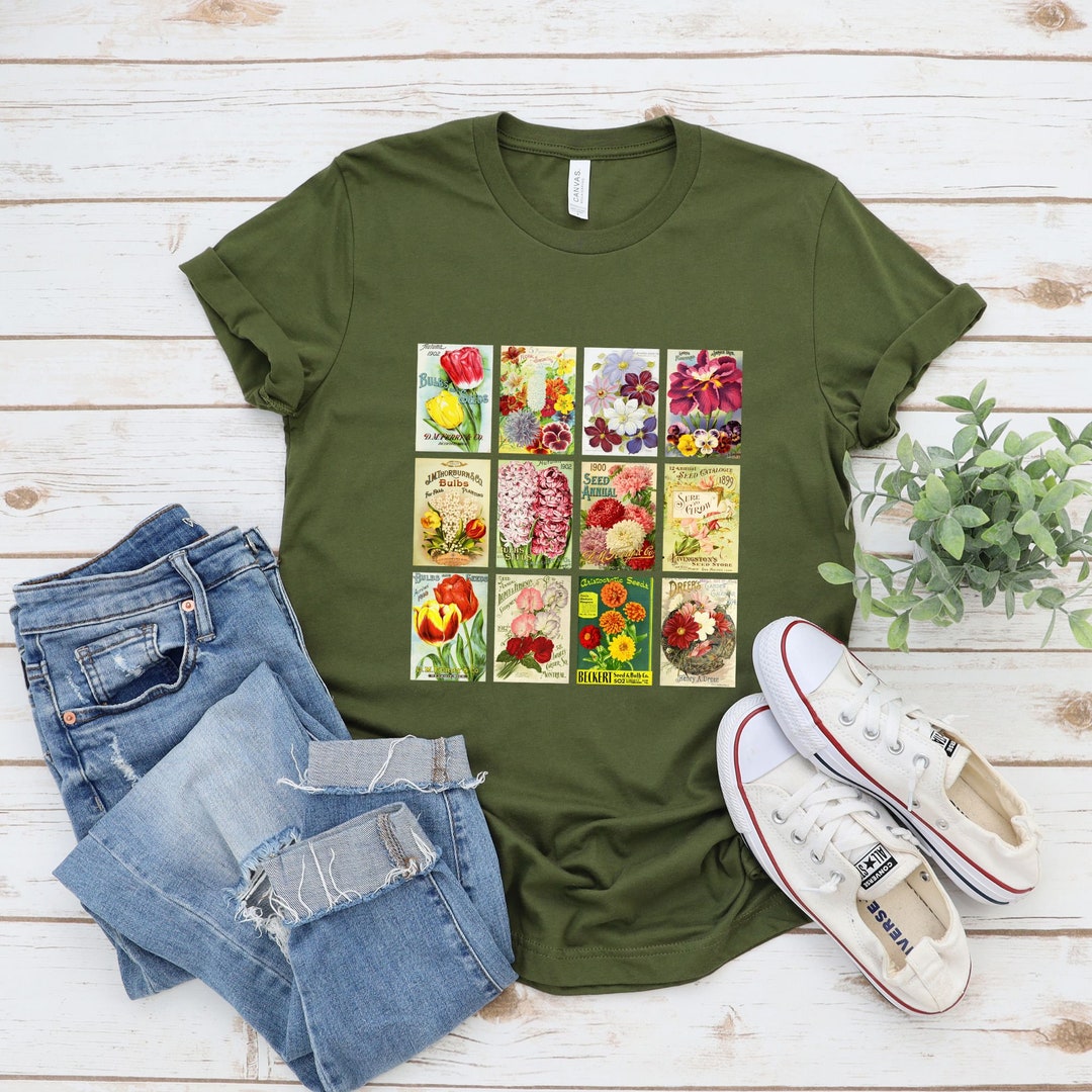 Gardening Tshirt for Flower Lovers Gift for Flower Growers Tee Plant ...