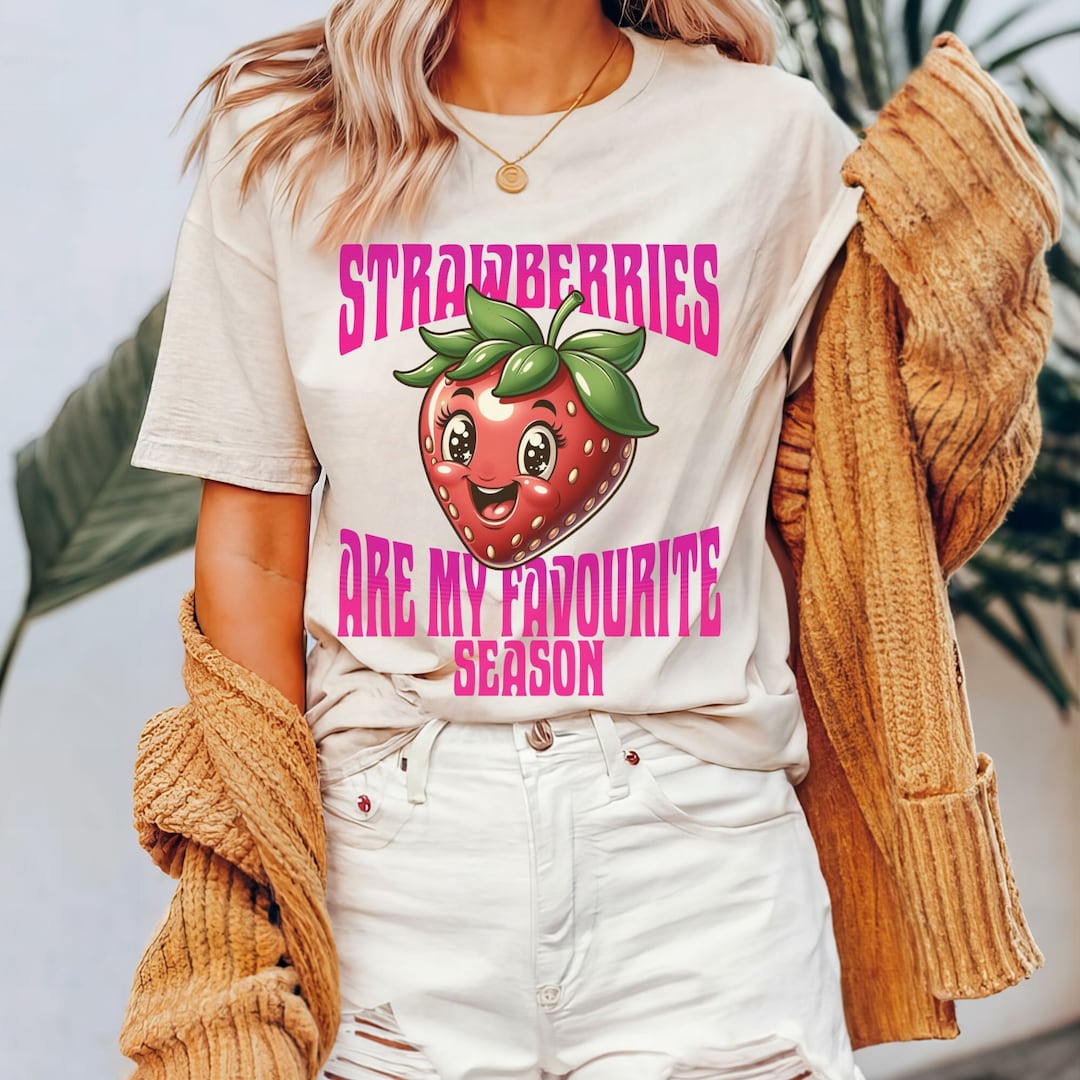 Strawberry Shirt Strawberry Season Tshirt Retro Strawberry Shirt Fruit ...