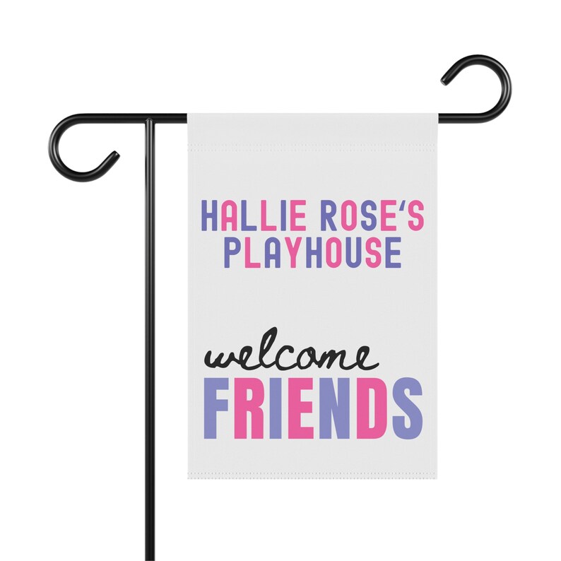 Personalized Welcome Banner for Kids Playhouse Flag for Childrens ...