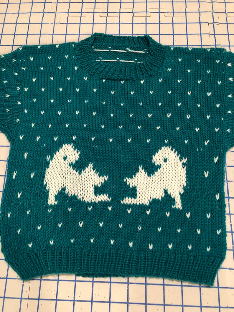 Marshmallow Sweater Pattern | Child's Nordic Samoyed Dog Pullover ...