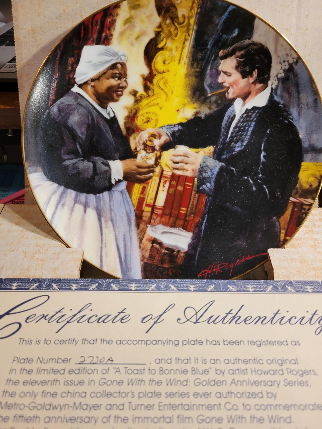 70P A Toast to Bonnie Blue Plate - Etsy