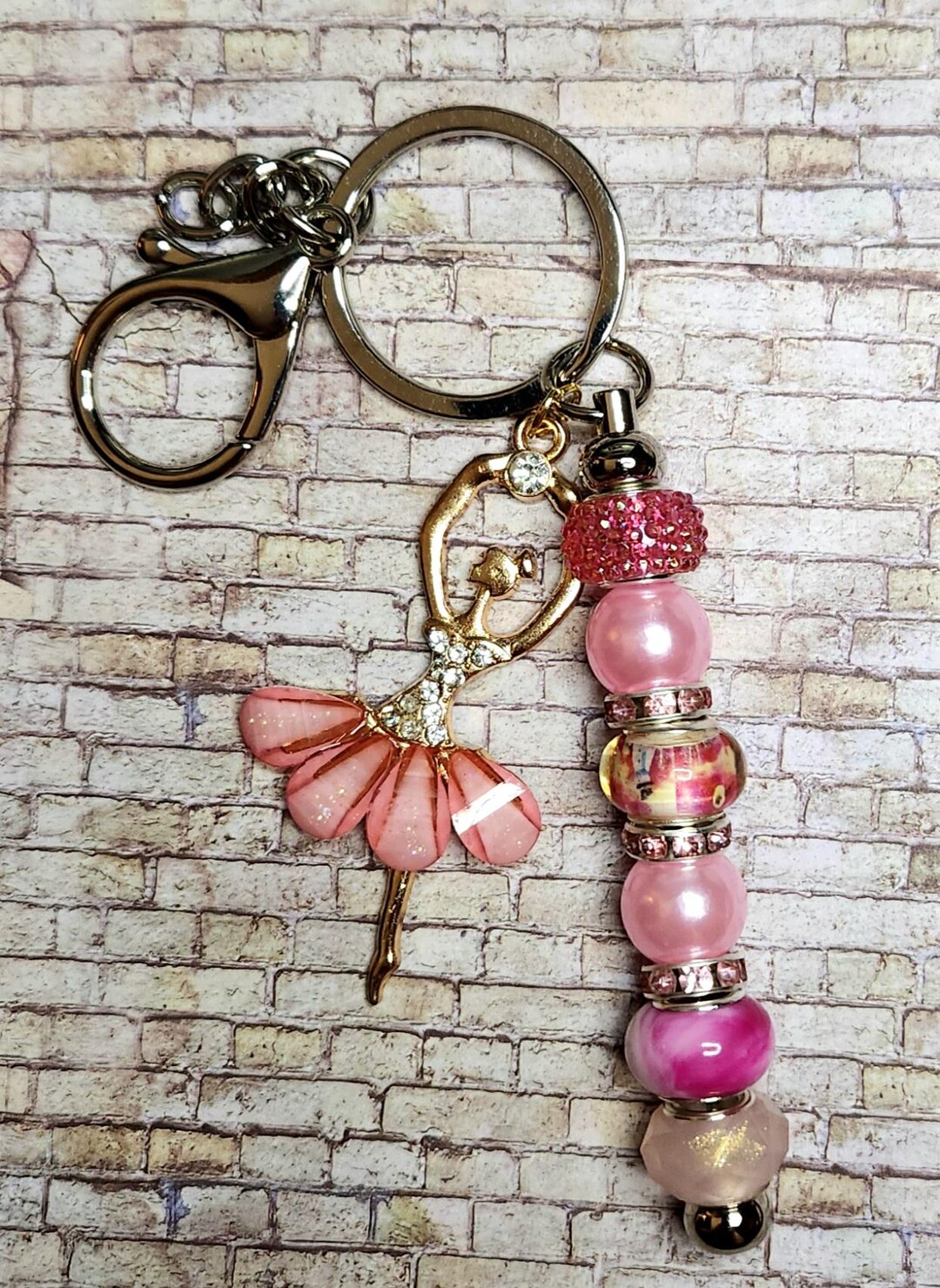Beaded Keychains: Beautiful Ballerina - Etsy