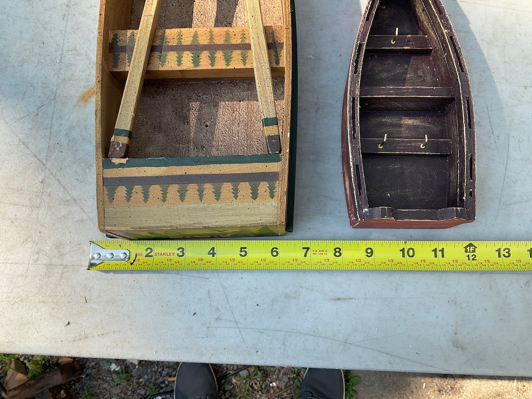 Decorative Wood Boats and One Set of Paddles - Etsy