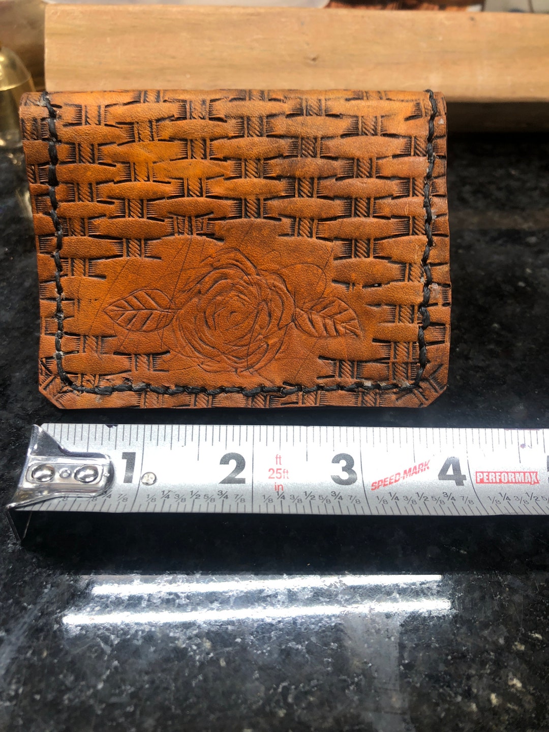 Leather Hand Made ID Card Wallet - Etsy