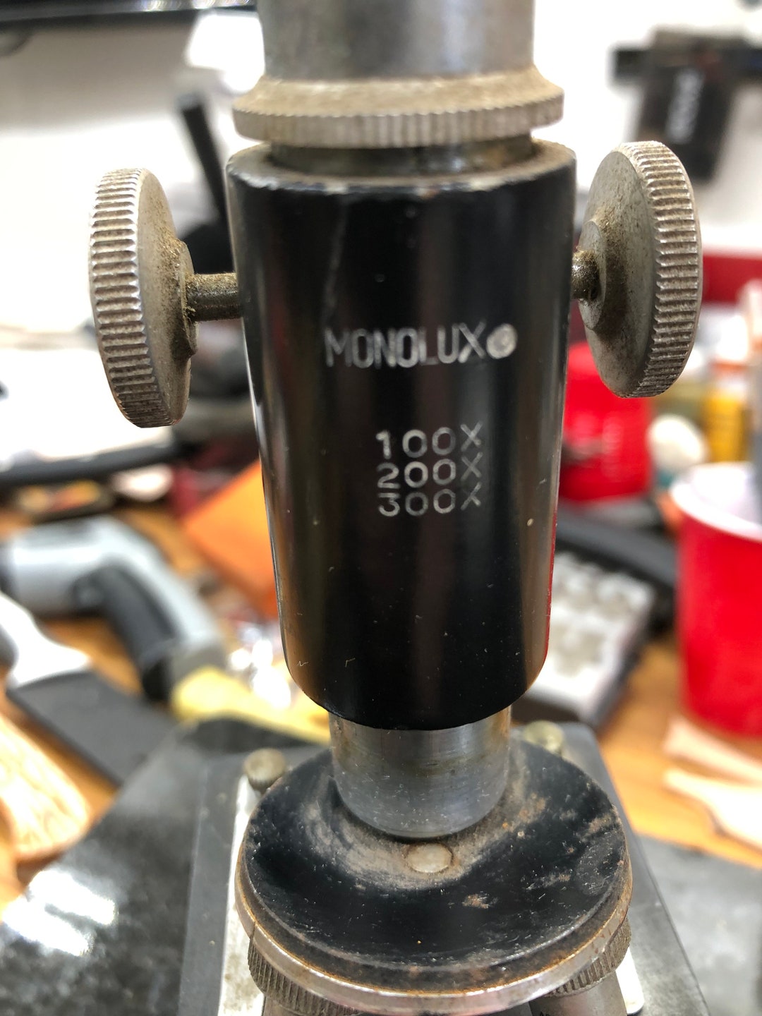 Microscope Antique Monolux Brand - Etsy