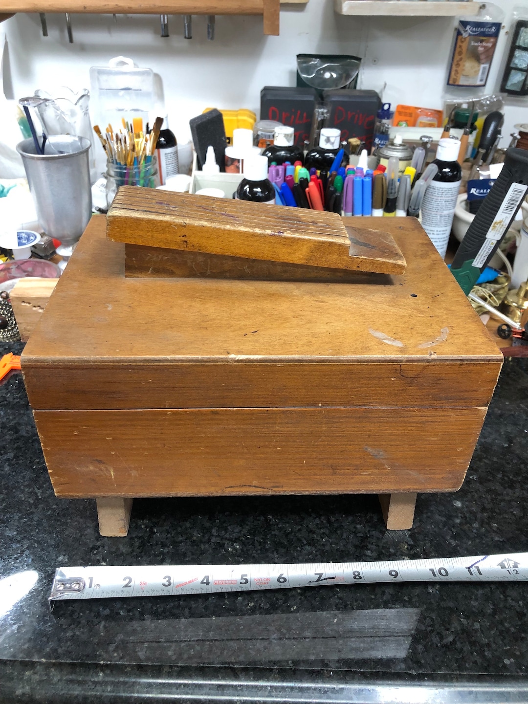 Vintage Shoe Shine Box With All the Accessories in It - Etsy