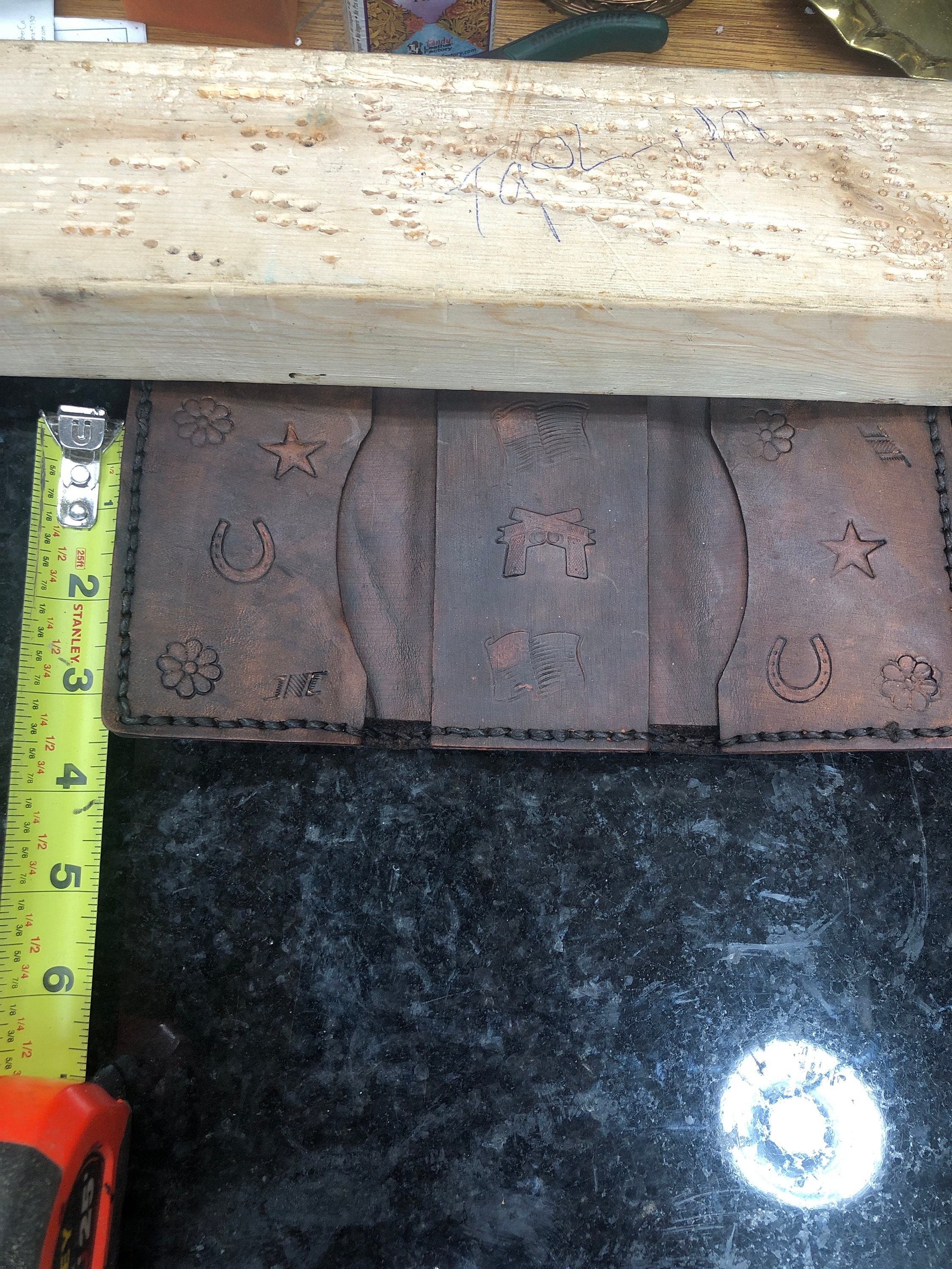 Wallet Trifold Hand Made Leather - Etsy