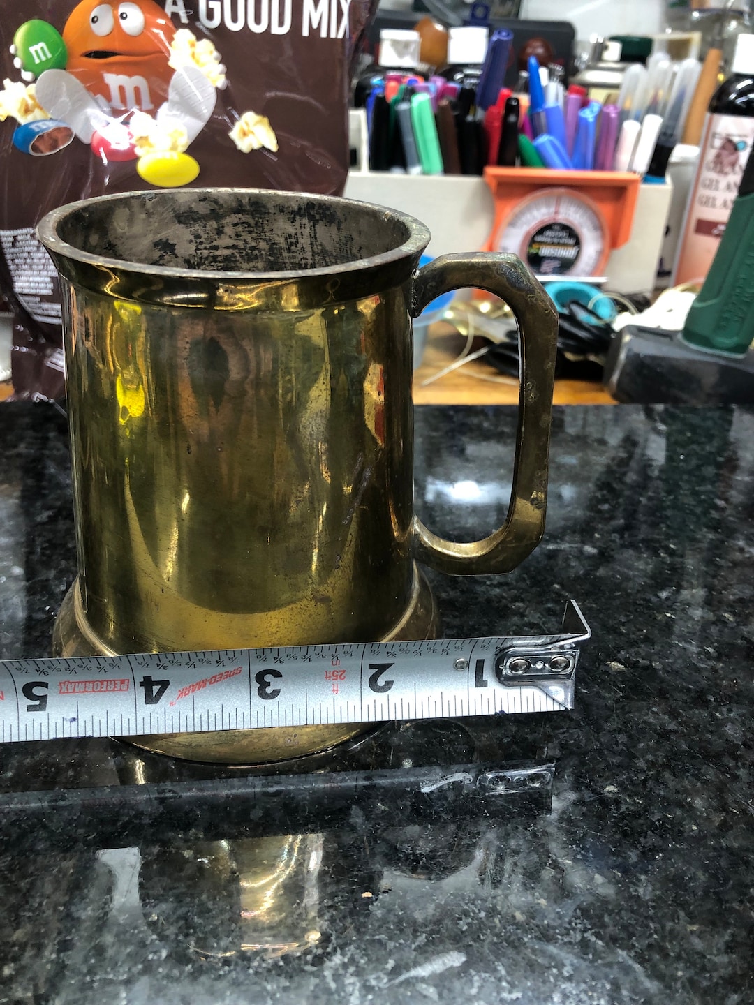 Solid Brass Mug Made in India Very Clean - Etsy