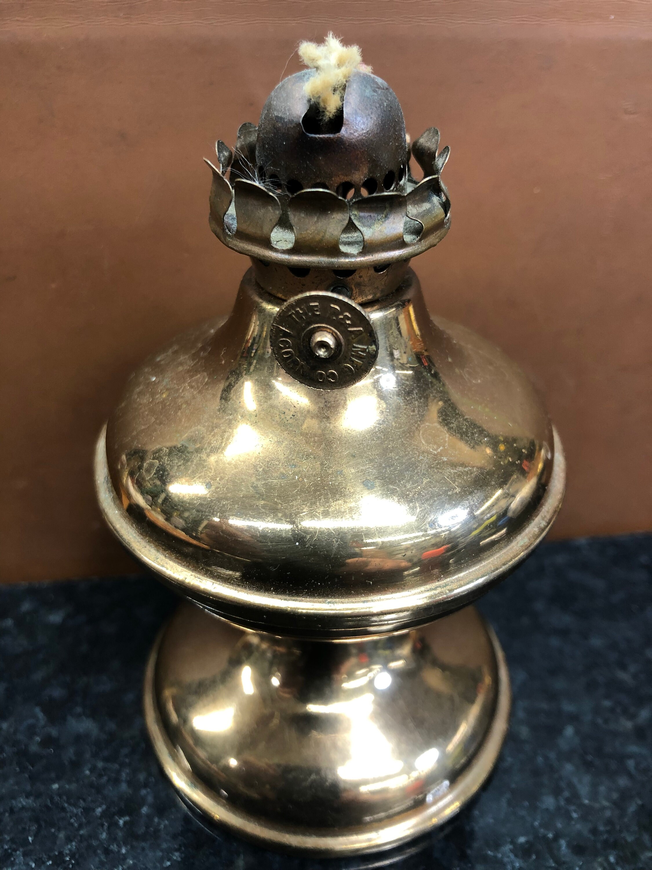 Antique Miniature Oil Lamp Copper by P and A Mfg. Acorn OH. - Etsy