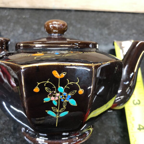 Painted Tea Pot - Etsy