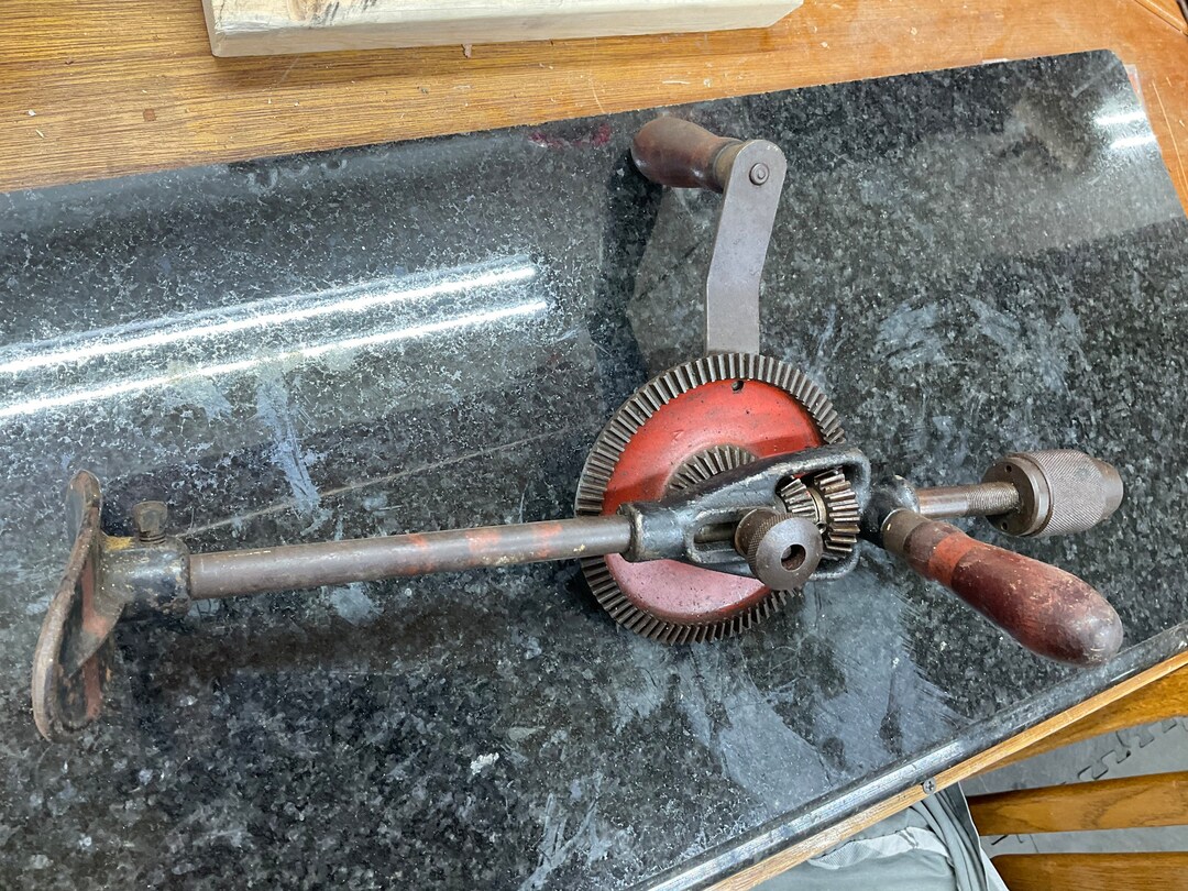 Vintage Tool Hand Drill - Etsy