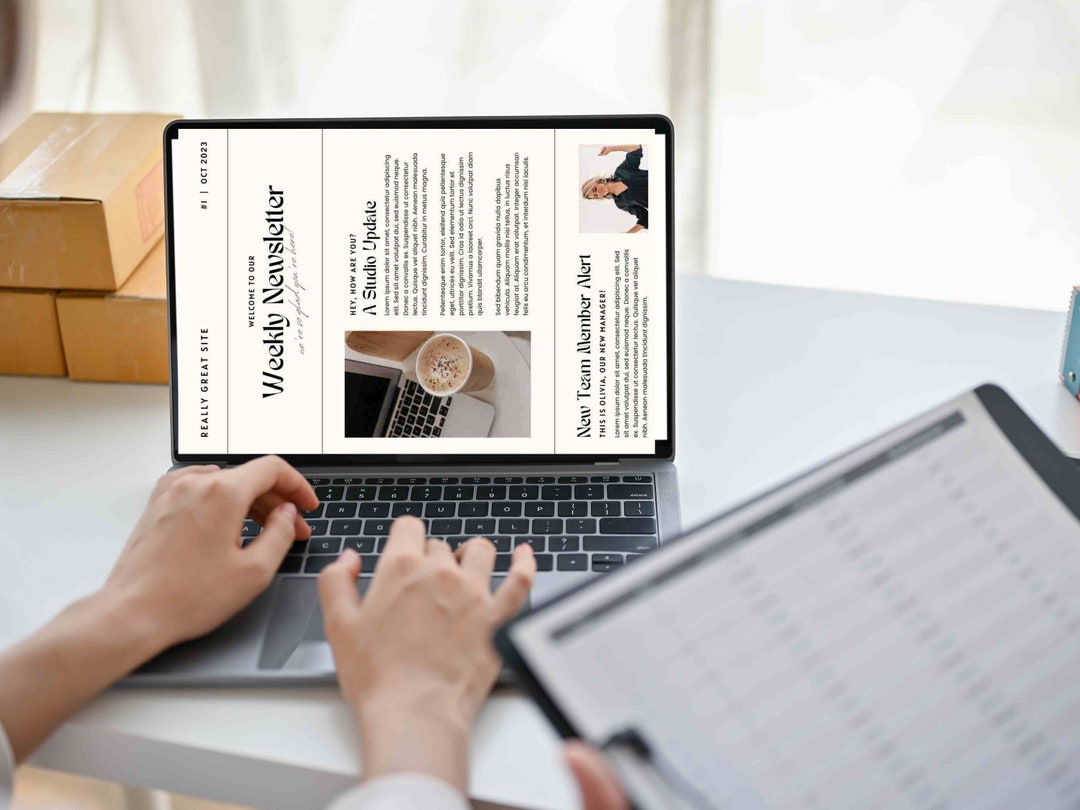 Email News Letter Template Digital Download - Etsy