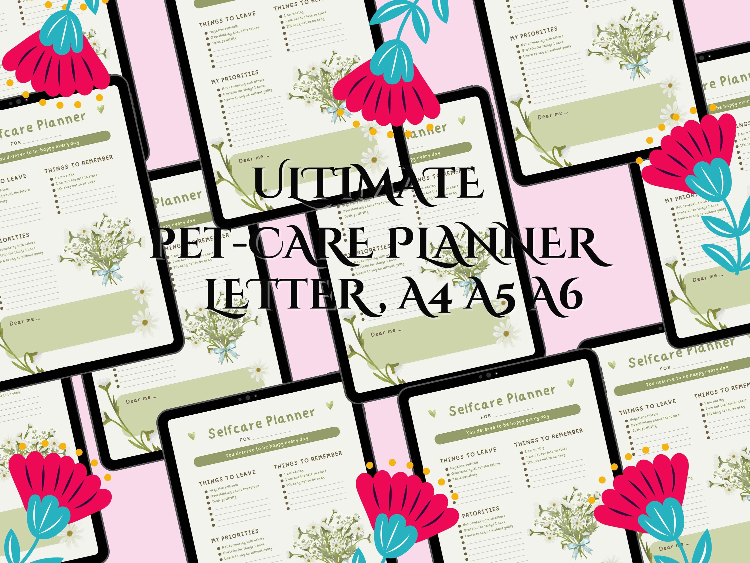 Printable Pet Planner, Fillable Pet Planner, Pet Care Planner, Pet ...