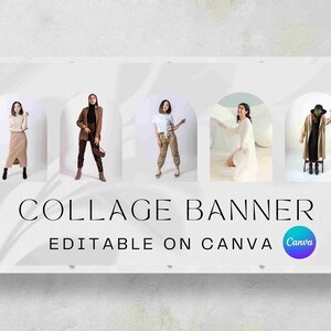 Website Collage Banner Template, Canva Editable, Digital Download - Etsy