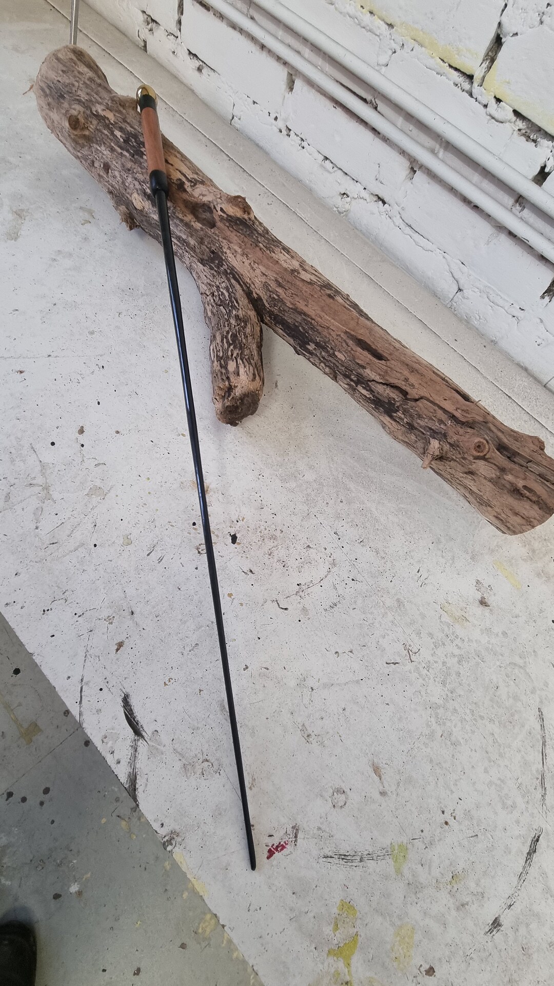 PVC Whip With Wood/aluminum Handle - Etsy