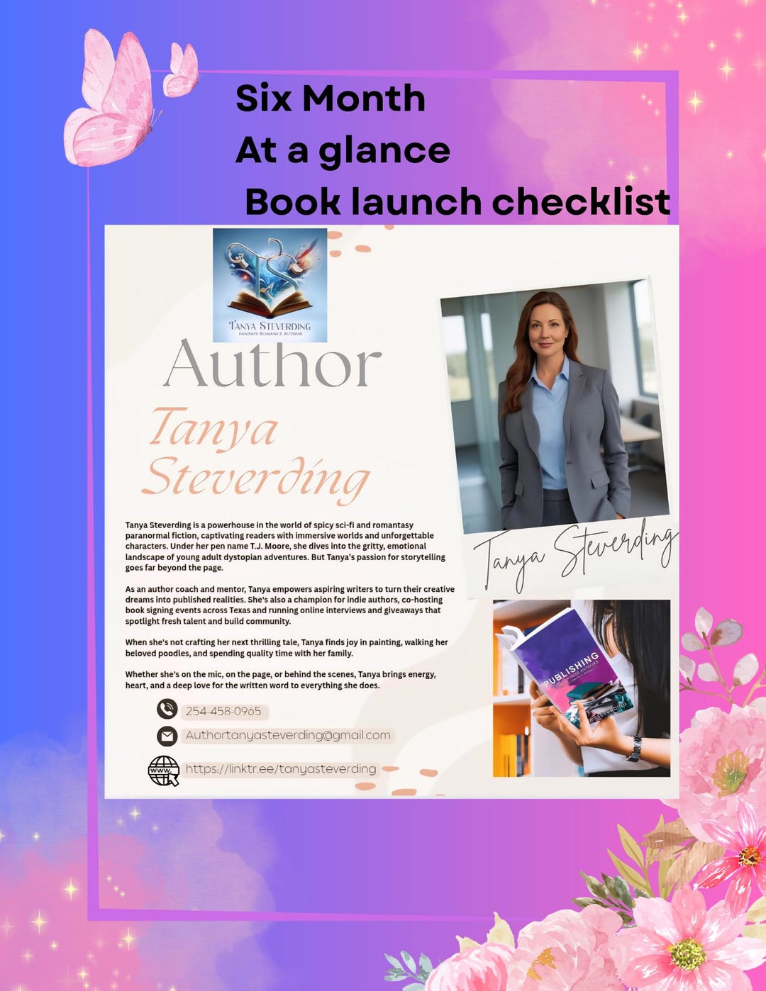 Six Month Book Launch Checklist - Etsy