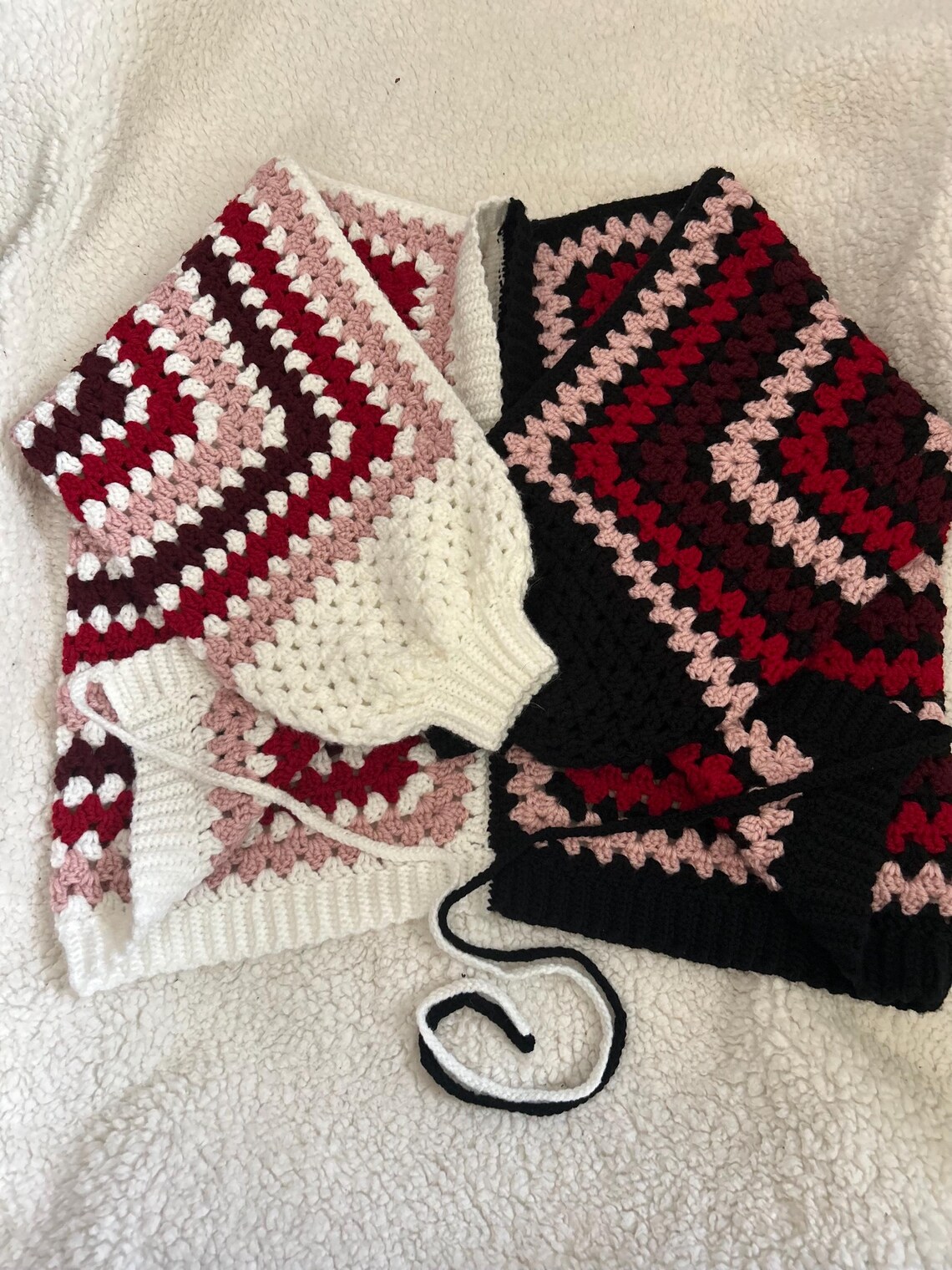Wrap-around Crochet Cardigan | Adjustable Fit With Tie Waist - Etsy