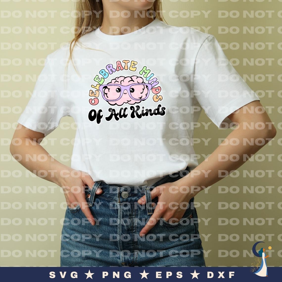 Celebrate Minds of All Kinds SVG | Inclusive Design for Mental Health ...