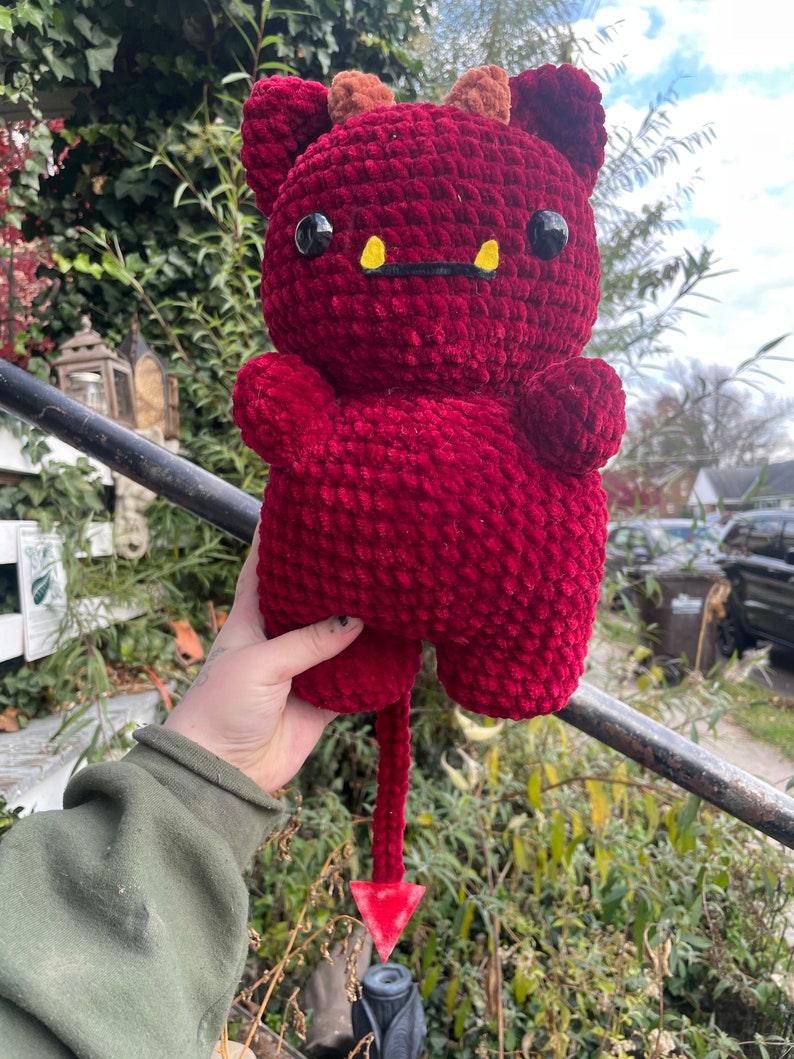 Big Devil Crochet Plushies - Etsy