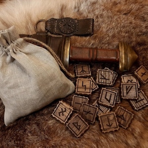Armanen Runes (guido Von List Version) in a Linen Pouch - Etsy