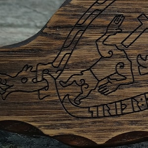 The Sigurd Carving, Wooden Replica of a Runic Carving From ...