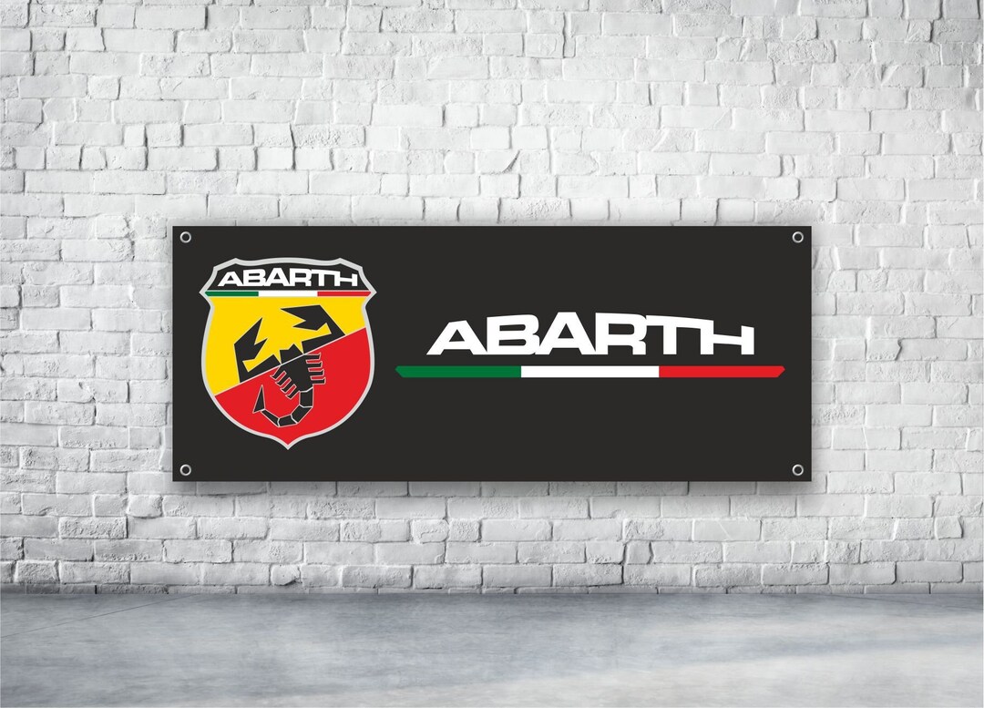 Abarth Logo Banner Vinyl, Garagenschild, Büro oder Ausstellungsraum ...