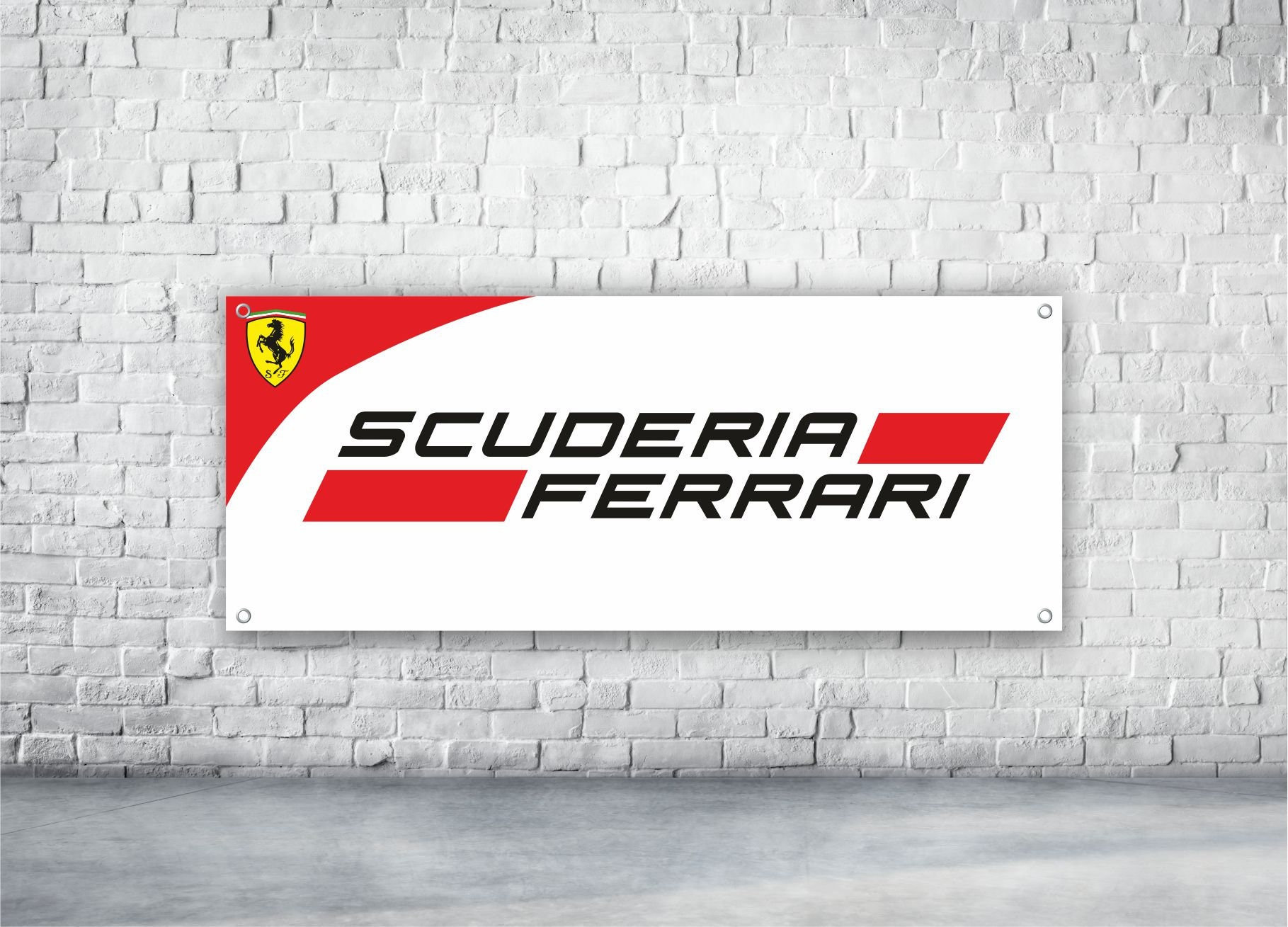 Scuderia Ferrari Logo Banner Vinyl Garage Sign, Office or Showroom ...