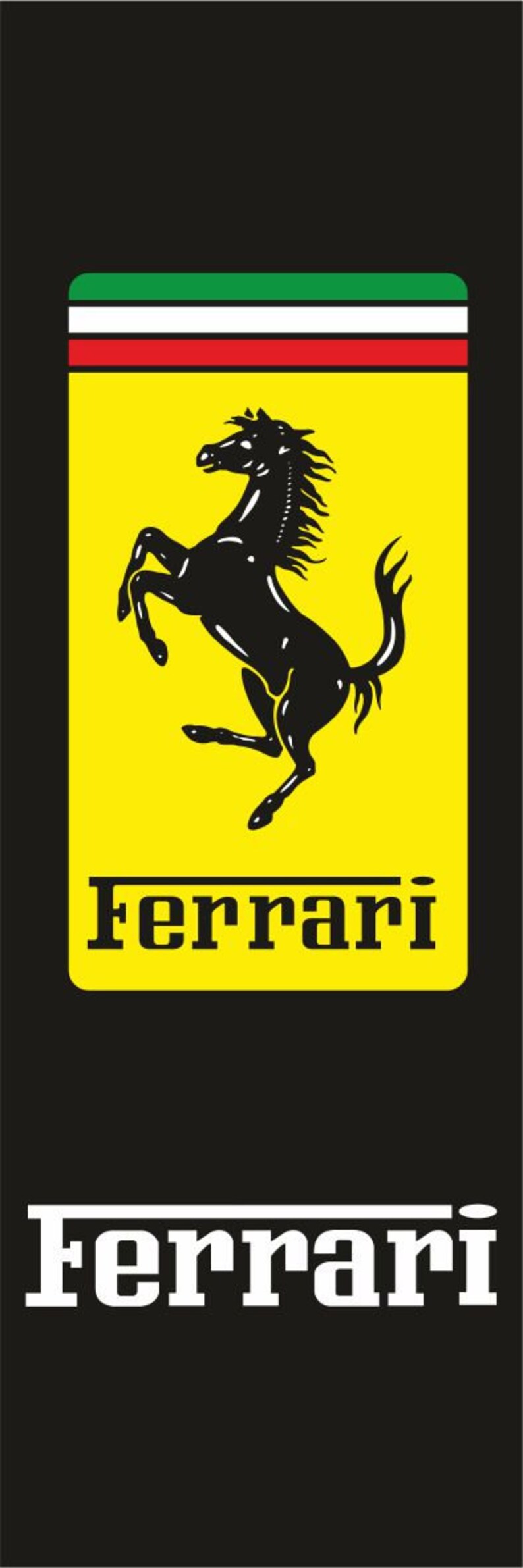 Ferrari Logo Banner Vinyl Garage Sign, Office or Showroom, Flag, Racing ...