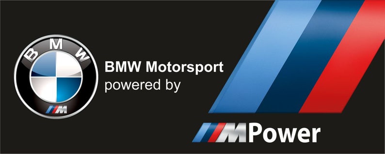 Bmw M Power Logo Banner Vinyl, Garage Sign, Office or Showroom, Flag ...