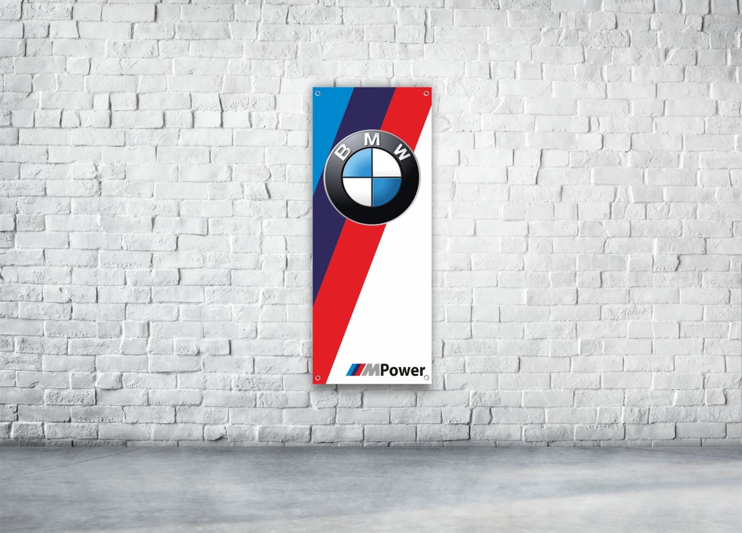 Bmw Logo Banner Vinyl, Garage Sign, Office or Showroom, Flag, Racing ...