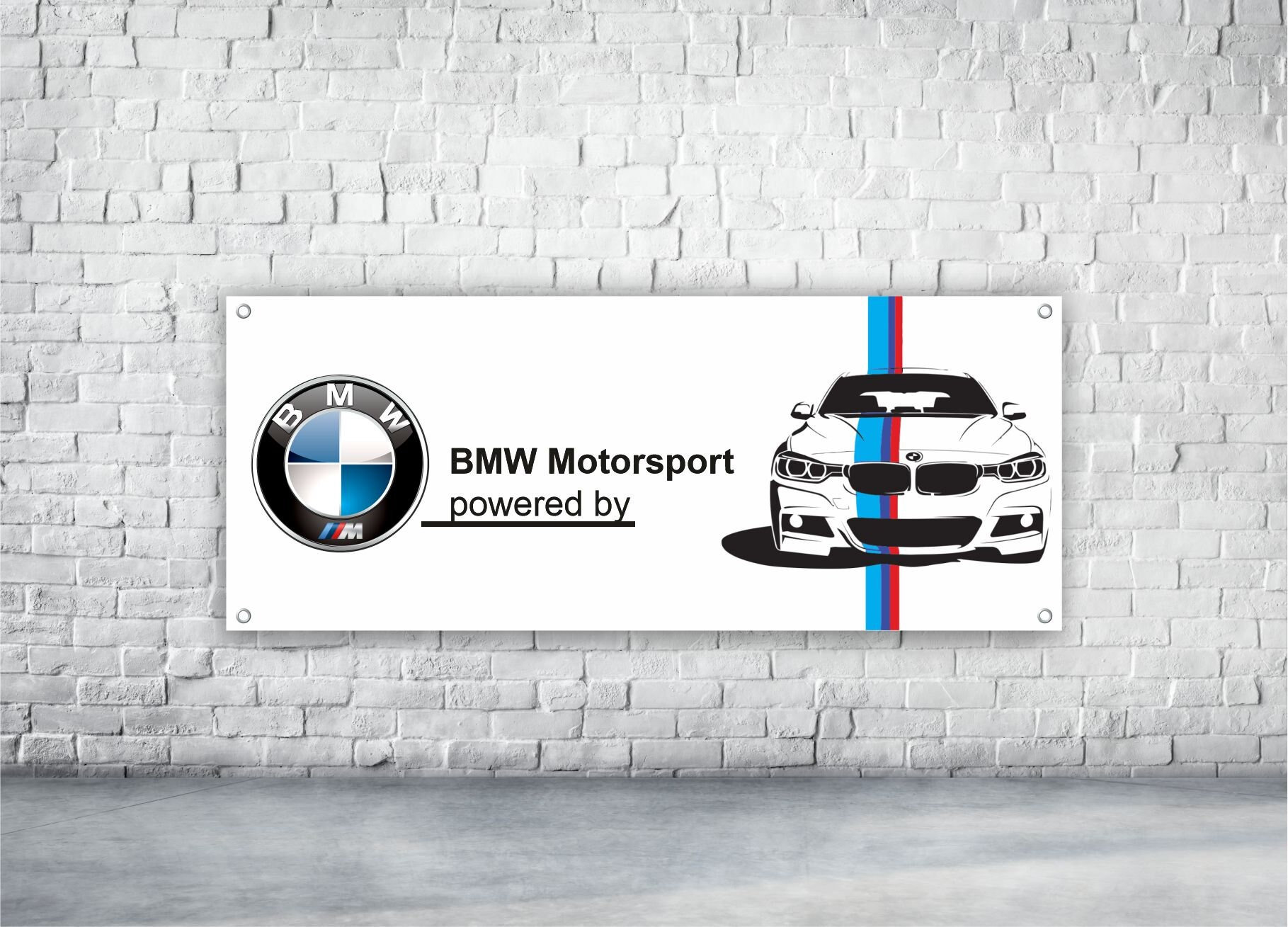 Bmw Logo Banner Vinyl, Garage Sign, Office or Showroom, Flag, Racing ...