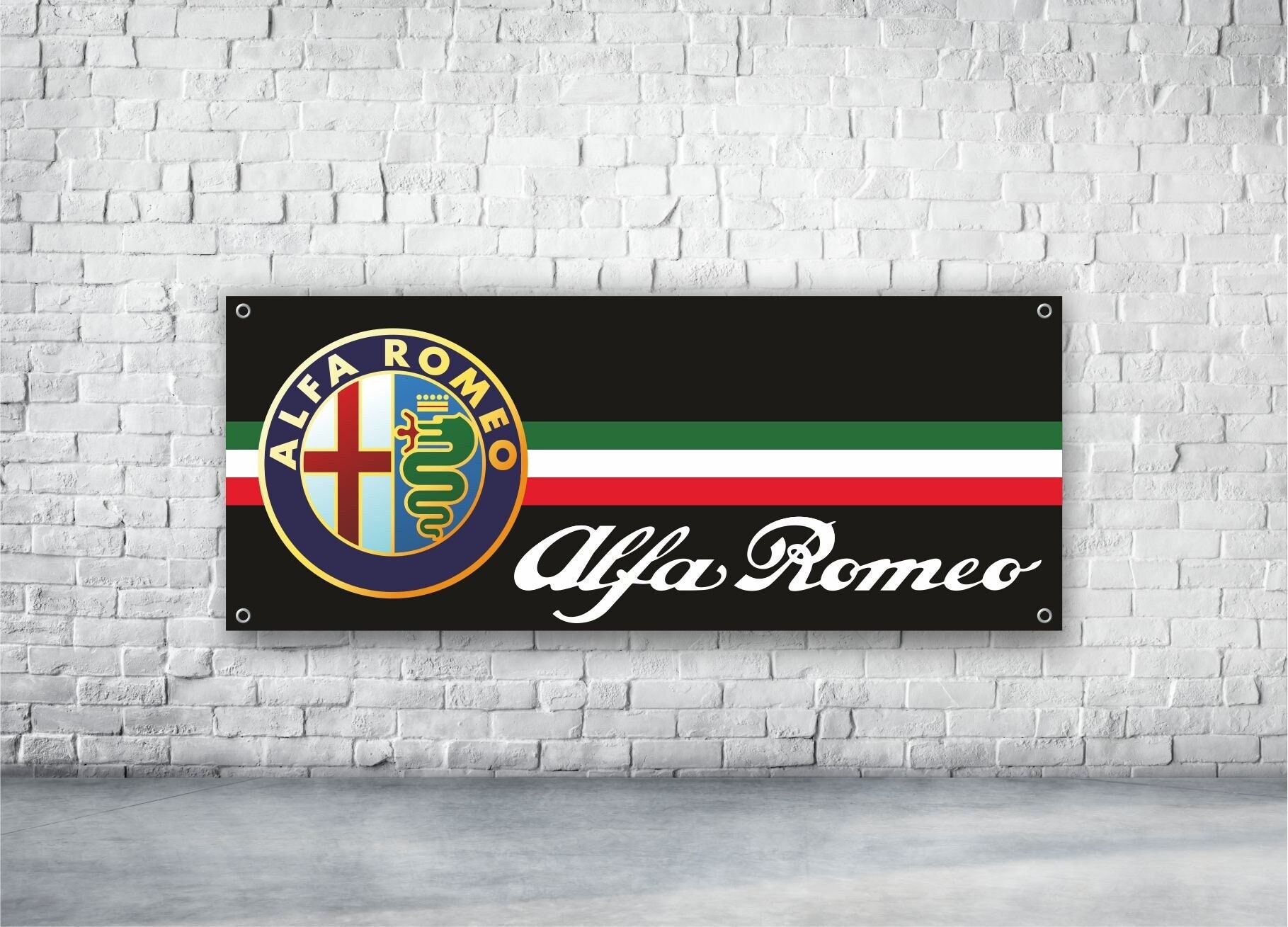 Alfa Romeo Logo Banner Vinyl Garage Sign Office or Showroom - Etsy