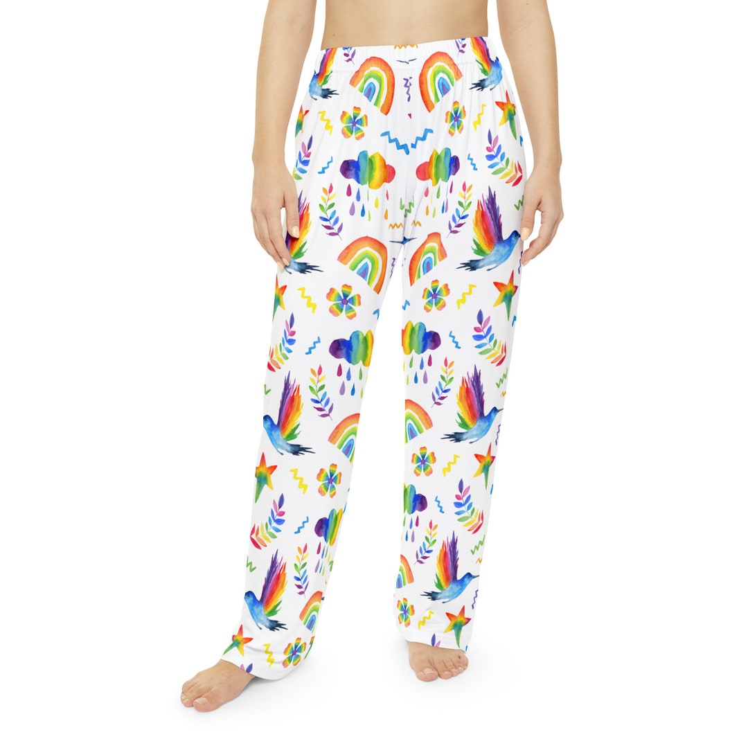 Adult Woman Pajama Pants Hummingbird Rainbow Hummingbird - Etsy