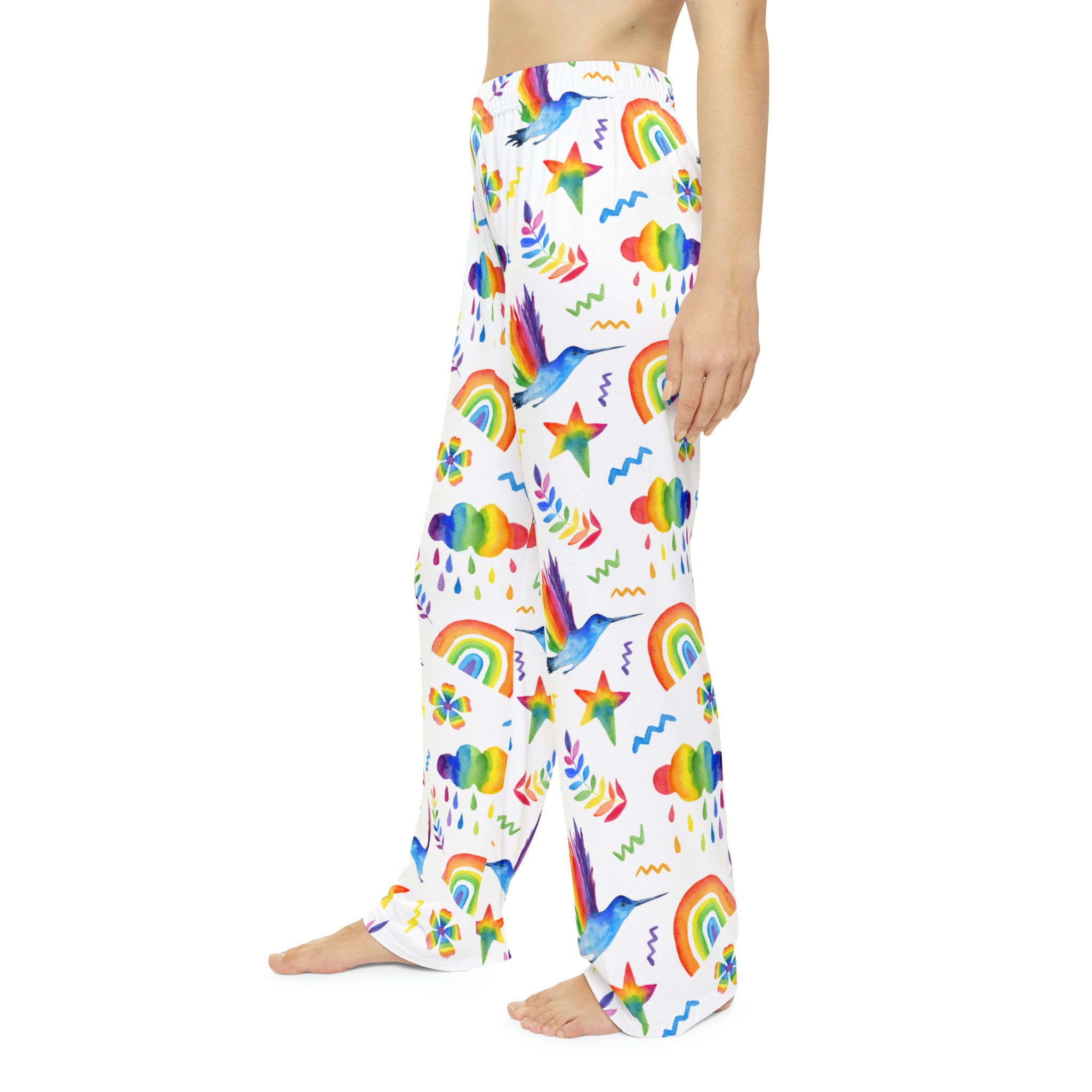 Adult Woman Pajama Pants Hummingbird Rainbow Hummingbird - Etsy