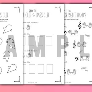 Valentine's Day MUSIC WORKSHEETS | Finger Numbers [beginner Piano ...