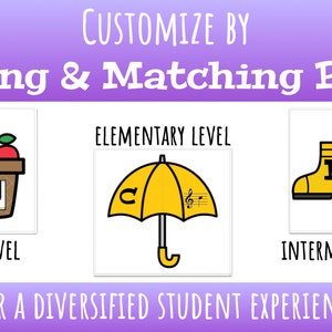 Spring Music Theory Puzzles | Notes Intervals Keys Symbols Flashcards ...