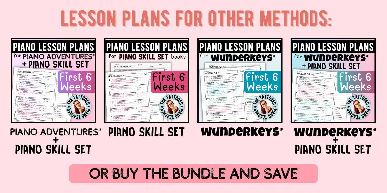 Piano Adventures® Lesson Plans | 6-week Beginner Piano Pack With ...