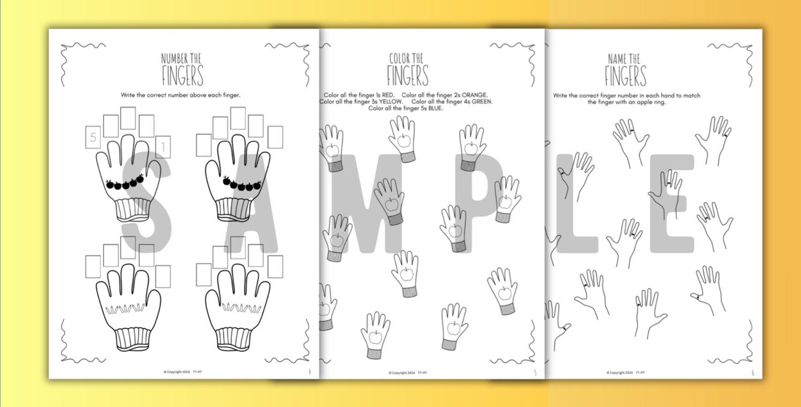 Back to School Music Worksheets | Finger Numbers [beginner Piano ...