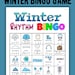 Winter Rhythm Bingo | Music Bingo Game for Beginners (note Values) - Etsy