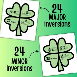 Chord Inversions Puzzles - St. Patrick's Day Music Theory Triads for ...