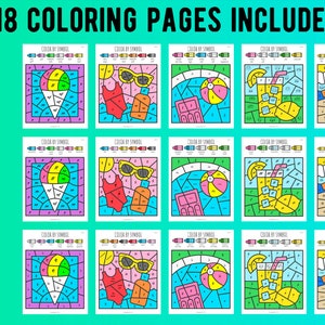 Summer Music Coloring Pages Color by Code Music Symbols Dynamics 3 ...