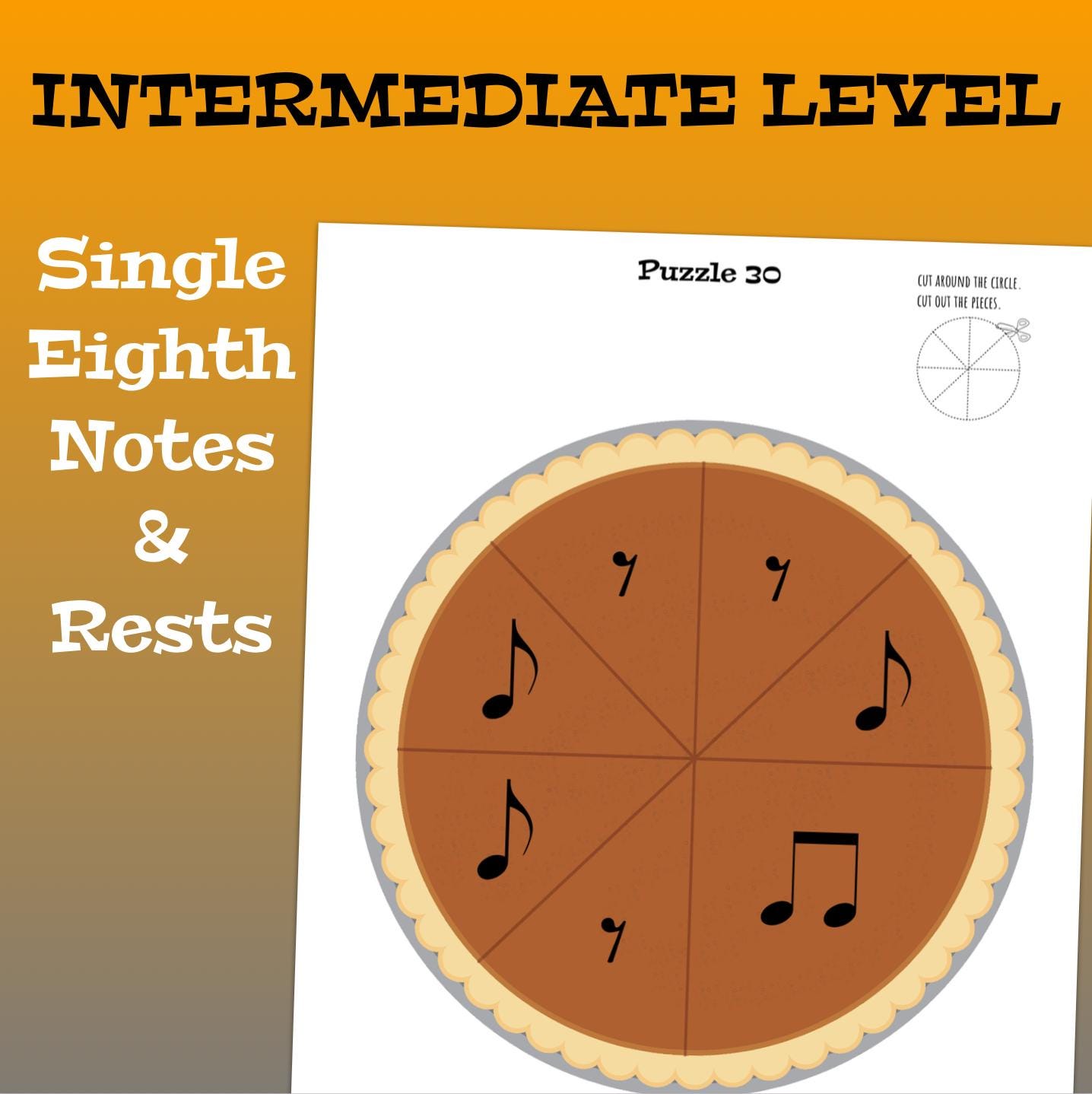 Pumpkin Pie Rhythm Puzzles: Thanksgiving Music Game (digital Download ...