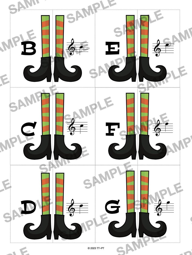 Halloween Music Theory Puzzles | Notes, Intervals (printable) - Etsy