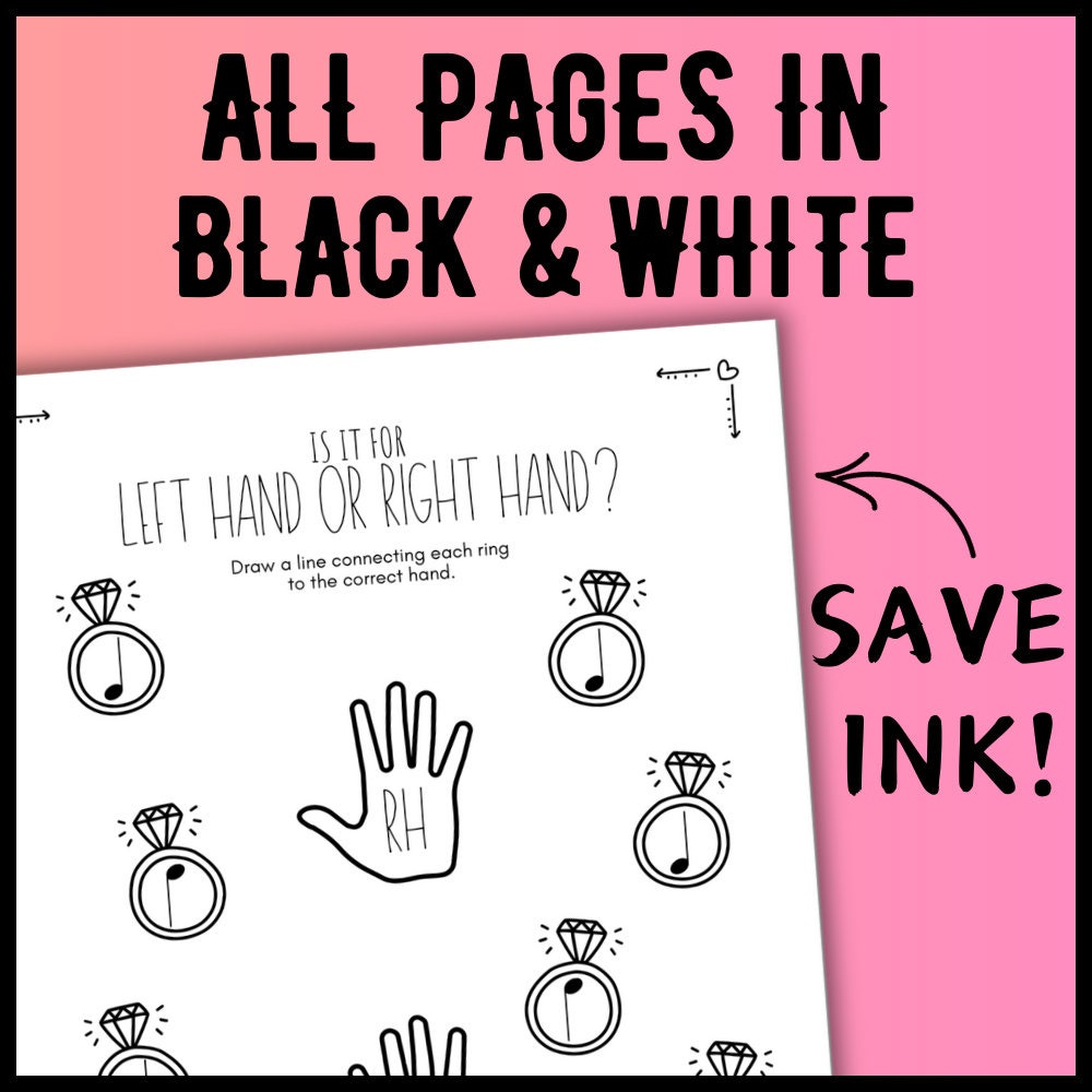 Valentine's Day MUSIC WORKSHEETS | Finger Numbers [beginner Piano ...