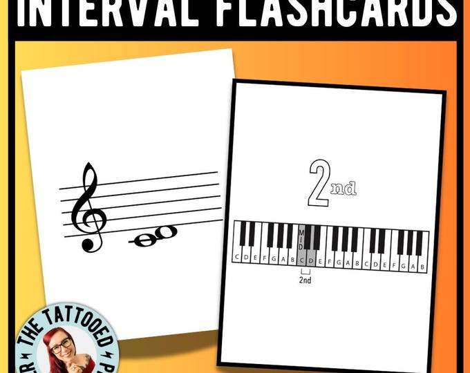 Piano Mastery Flash Cards V2 - Treble and Bass Clef - Music Theory ...