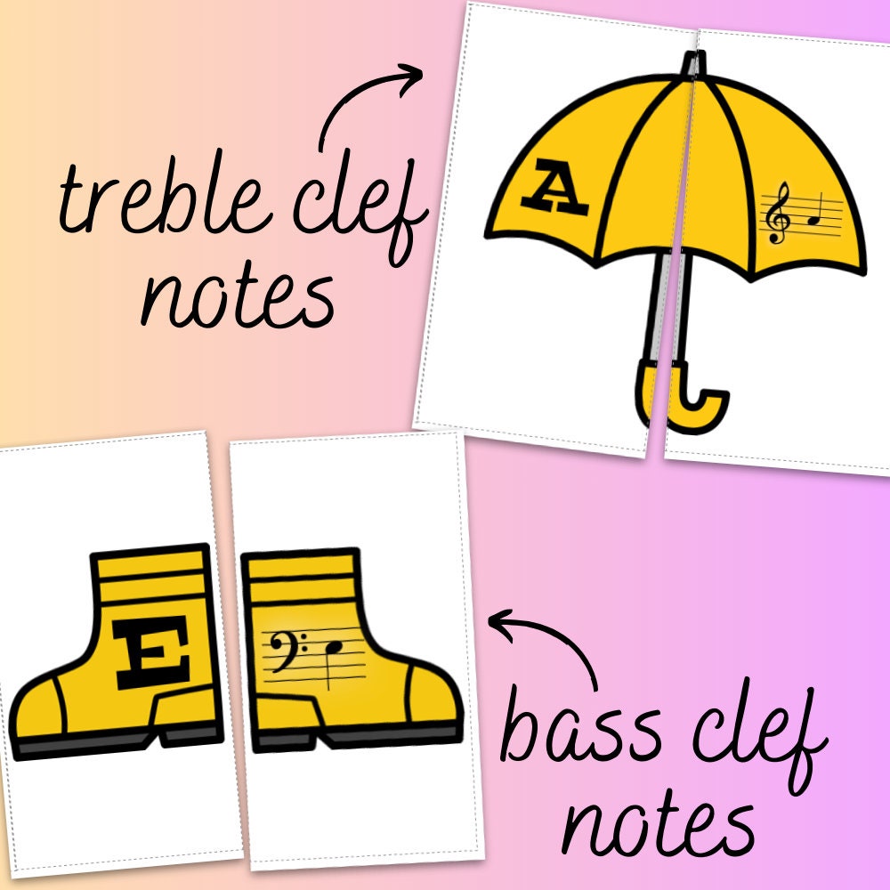 Spring Music Theory Puzzles | Notes Intervals Keys Symbols Flashcards ...
