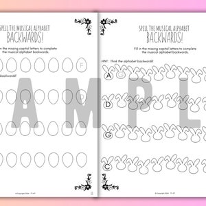 Spring Music Worksheets | Musical Alphabet [beginner Piano] Easter ...